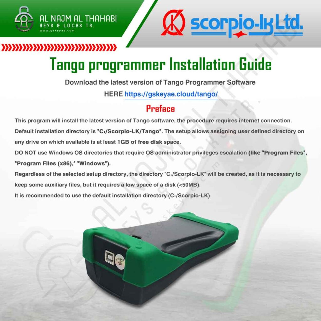 TANGO Key Programmer Latest Software Download