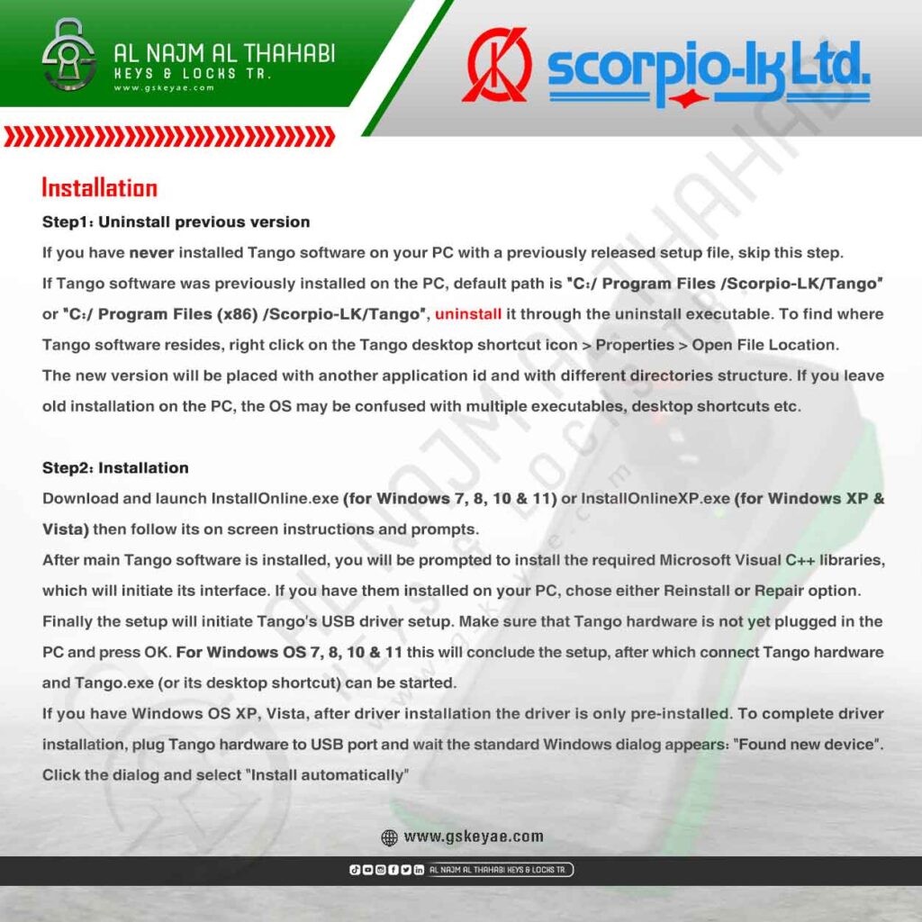 TANGO Key Programmer Latest Software Download